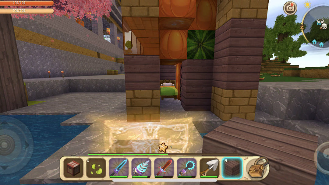 迷你世界之创造模式:盖我们温暖的家游戏