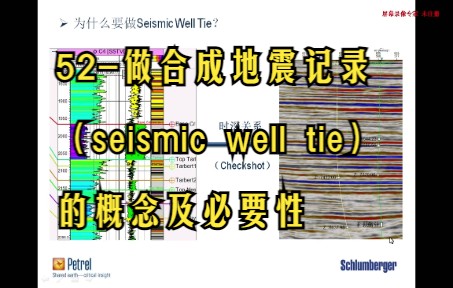 52-做合成地震记录(seismic well tie)的概念及必要性