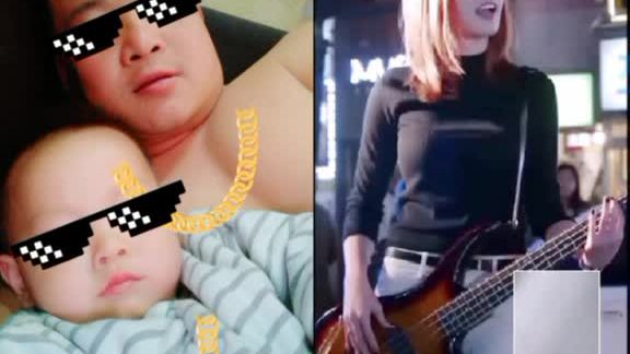 我与@尘羽、 一起合拍了视频