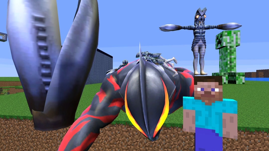 GMOD游戏贝利亚奥特曼拿出了巴尔坦星人的钳子来挠痒痒