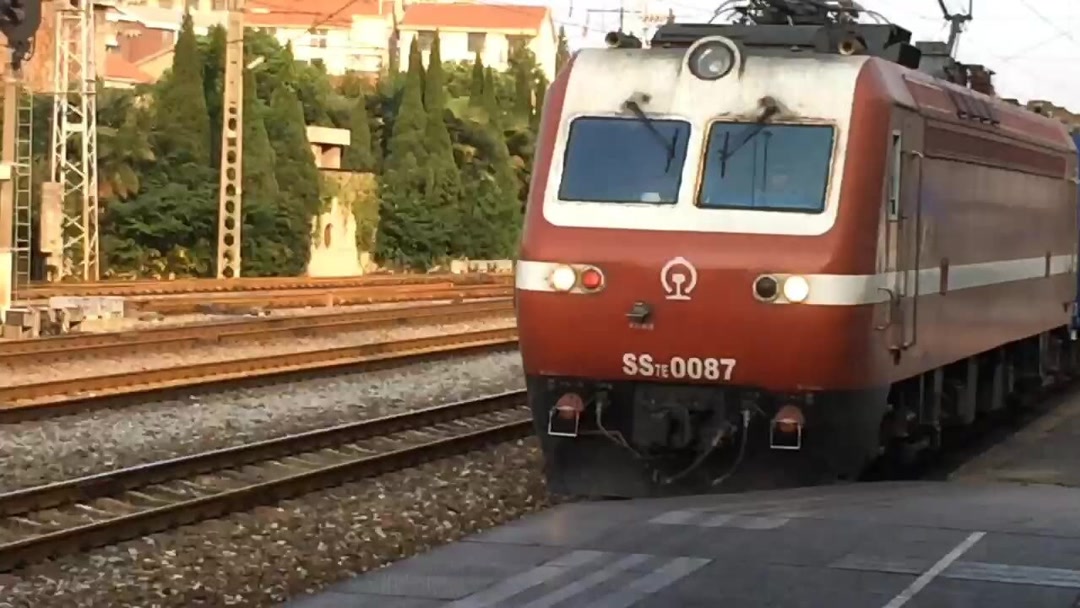 T128次列车进孝感站