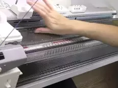 家用编织机V领背心教程