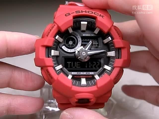 CASIO手表GA-700(5522)指针基准位置的校准