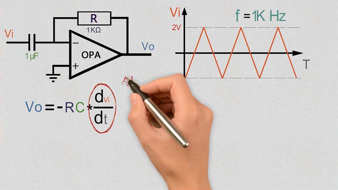 第49期 06 基础运算电路,微分运算电路解析,欢迎指正
