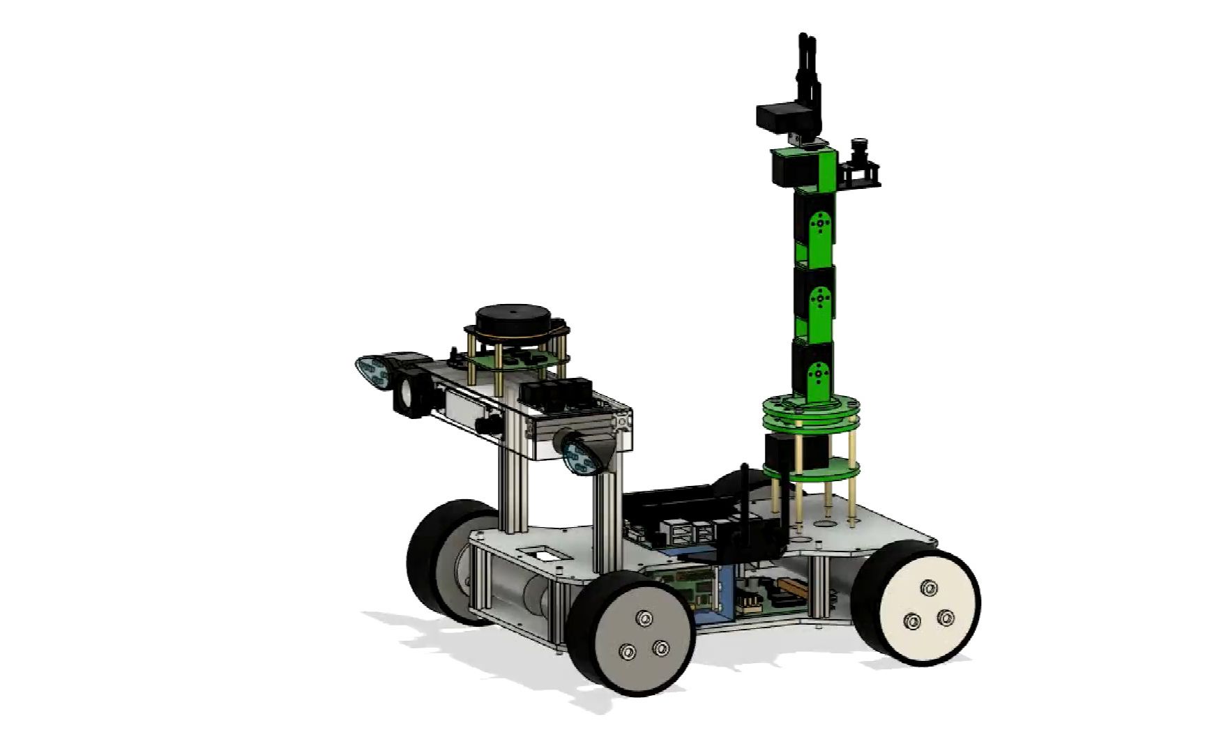 四轮移动机器人设计_Fusion