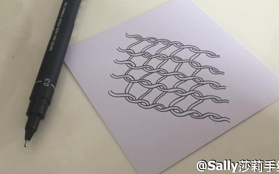 禪绕画基本图案Daily Sketch(58)-结绳记事