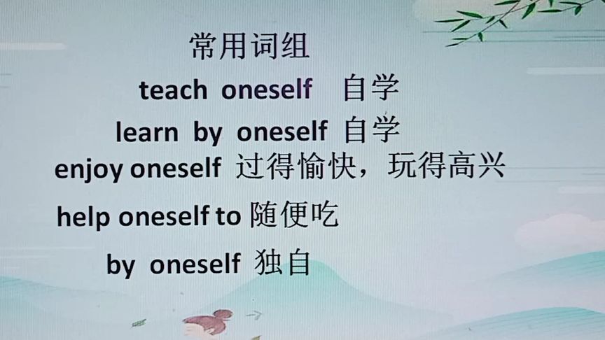 英语反身代词用法