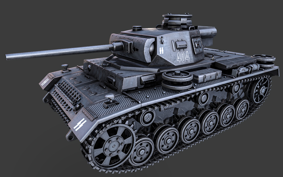 【3DMAX建模】从0开始制作一台机甲坦克,次世代场景建模