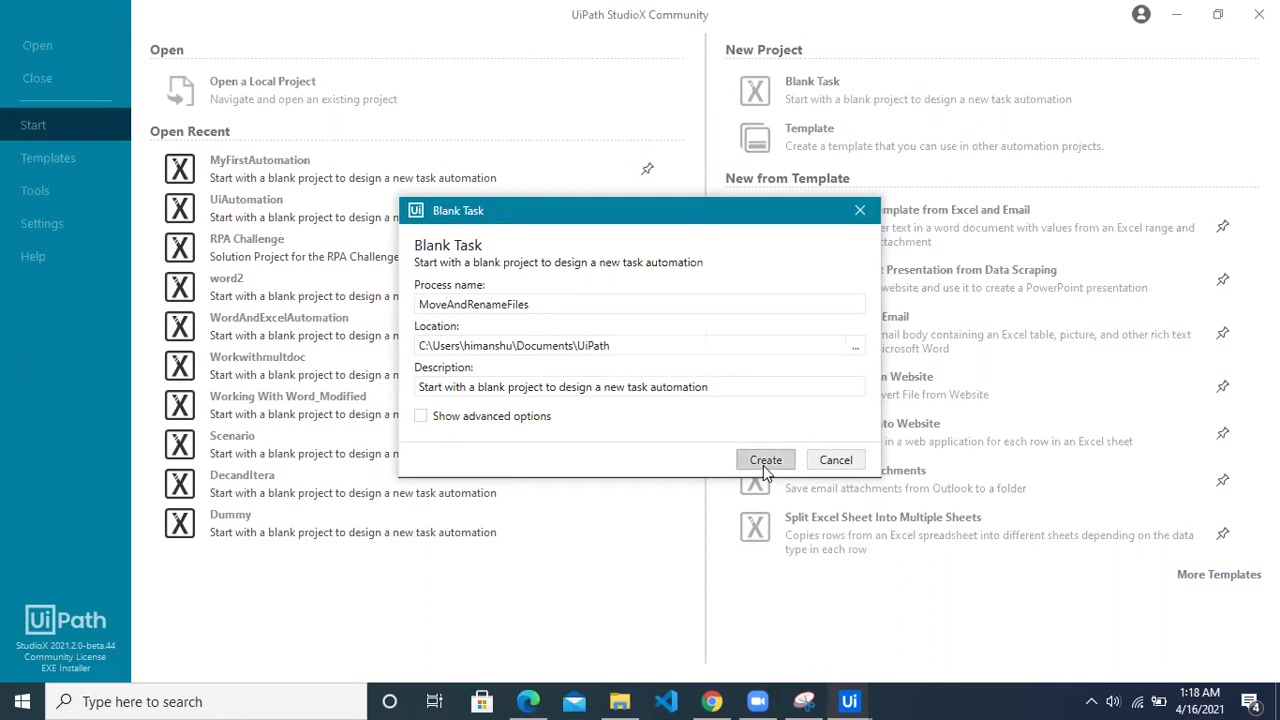...之家转载】UiPath StudioX文件和文件夹自动化迭代重命名和移动文件