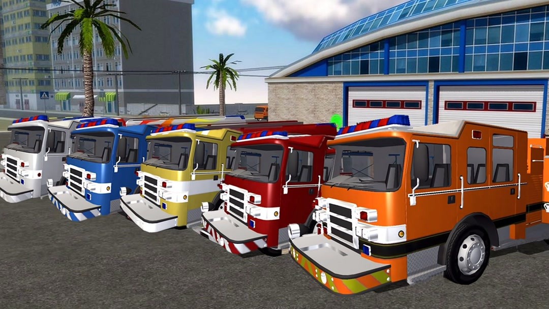 【永哥玩游戏】消防车消防员模拟救援 消防车消防员城市灭火