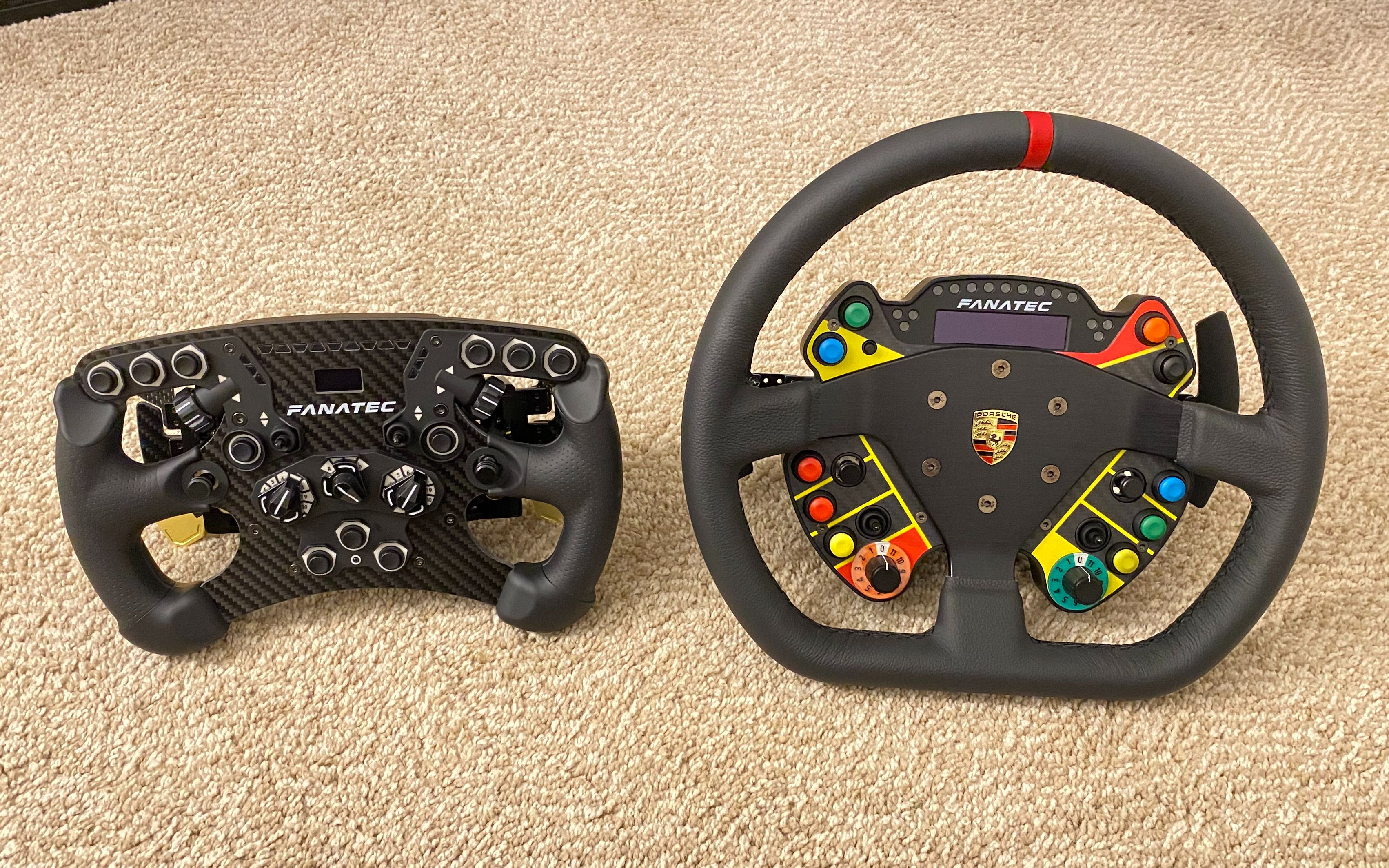 Fanatec方程式V2.5及保时捷GT3方向盘开箱