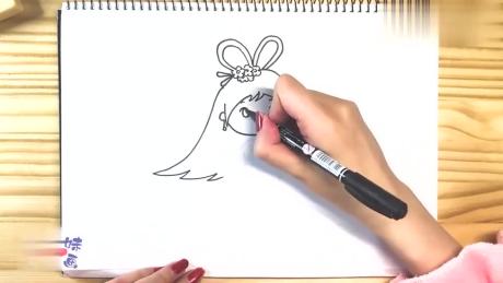 美女教你画可爱的古装小公主,简单易学很是漂亮,快来学习吧