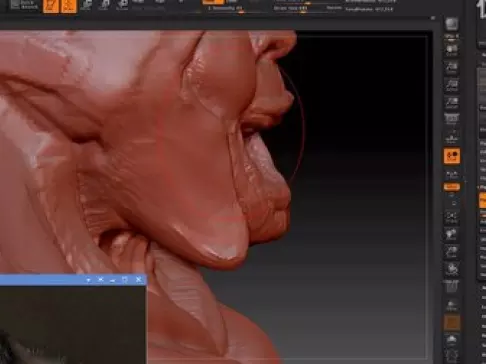 使用zbrush软件雕刻《DW比赛》次时代角色人物高精度模型案例教程-...