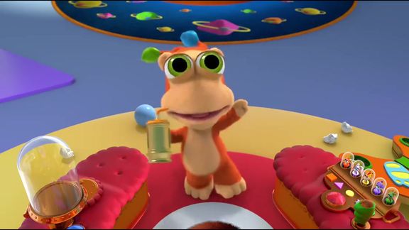 太空学院:达佩迷上了跳舞,去模仿各种动物的动作,有点兴奋!