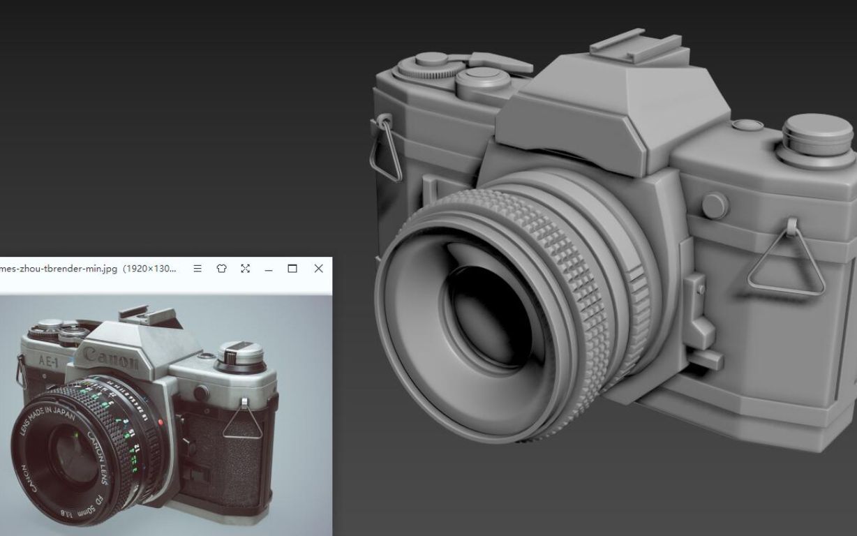 【3dmax建模】3dmax照相机模型,新手入门零基础案例制作教学