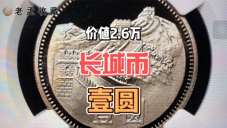 2.6万元的长城币壹圆,上海重喷砂效果,谁家还能找到?