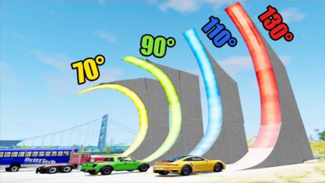 车祸模拟器:老司机挑战垂直过山车,看看谁飞得远