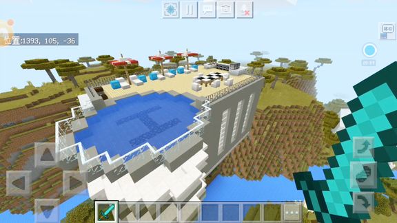 我的世界联机29:屹立在峭壁上的精美洋房,这样的建筑你见过几次