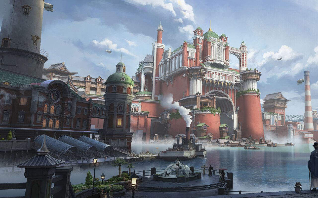 Maya场景建模——3D大场景工业城市盛景用模型还原