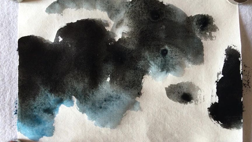 国画最奇妙的地方就是没画完之前你都不知道这是画什么