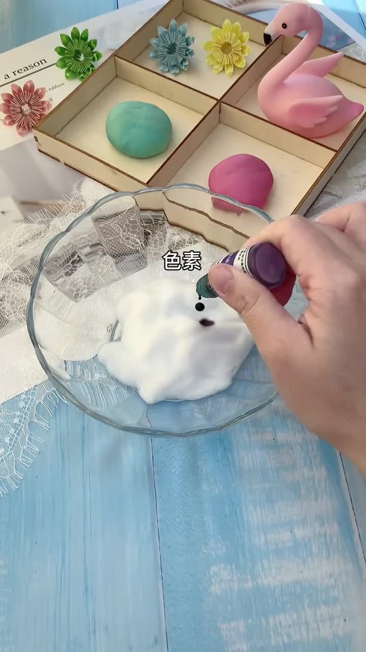 自制个橡皮泥给娃玩,这个周末又轻松