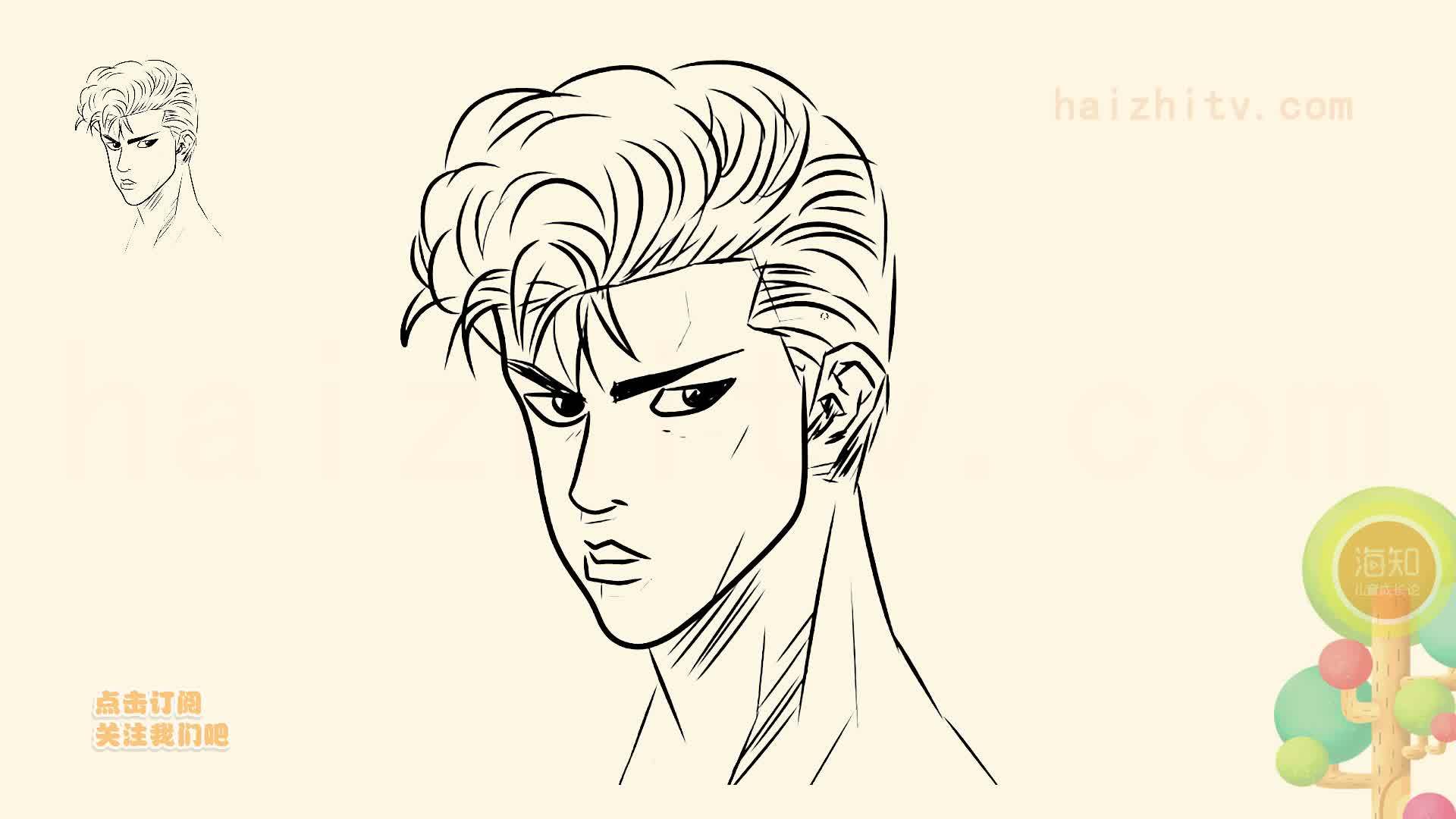 儿童绘画动画片,如何画_灌篮高手里的樱木花道