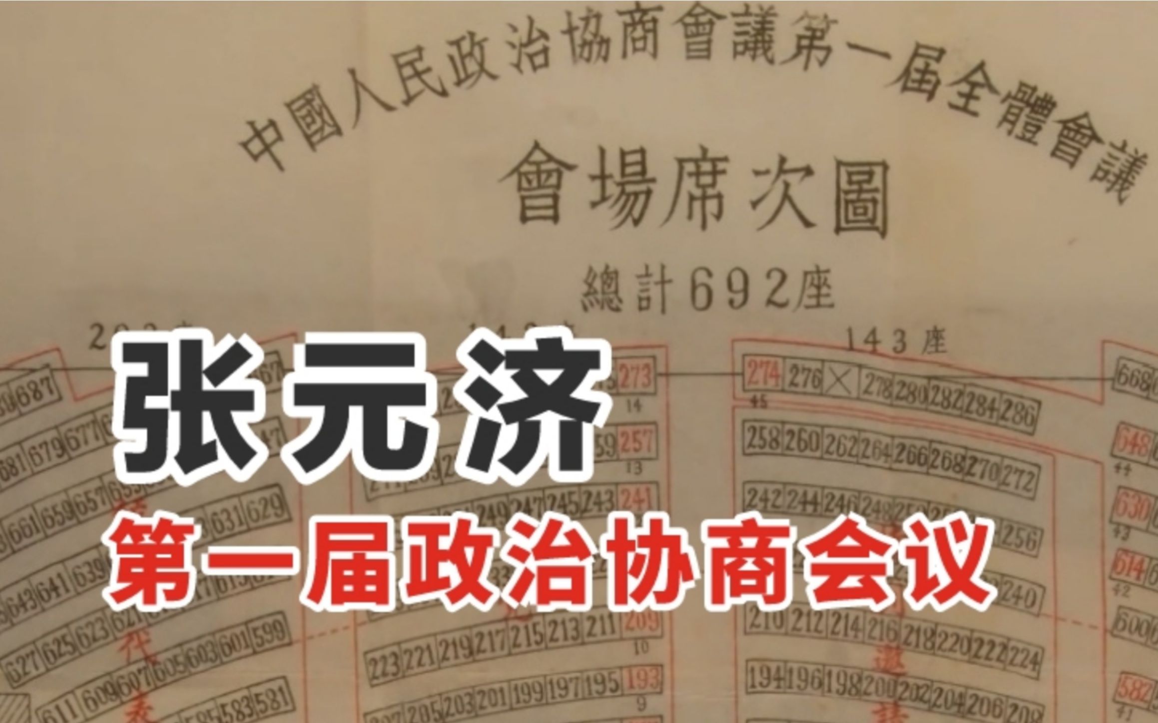 【红色文献】张元济与第一届政治协商会议