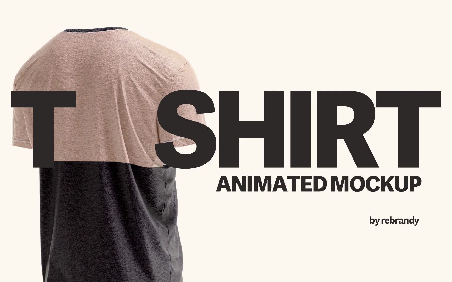 男式圆领短袖T恤印花图案设计展示Ps贴图样机素材 Men's T-shirt ...