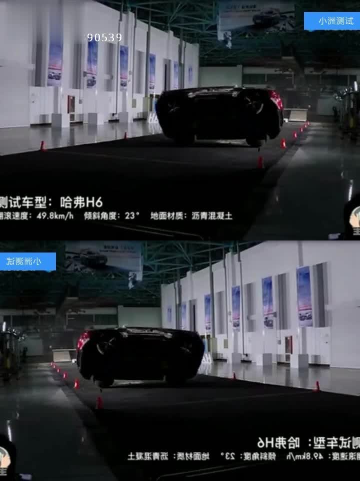 国产首次公开汽车翻滚碰撞测试之(哈弗H6)
