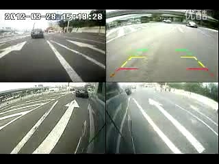 这个360度全景可视行车记录仪的视频效果很清晰哦!