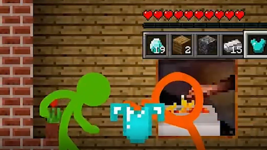 火柴人游戏:火柴人动画vs我的世界-火柴人动画片战斗