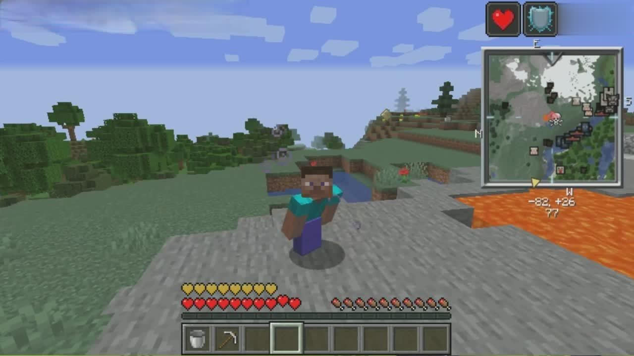 我的世界:一个桶做出地狱门!