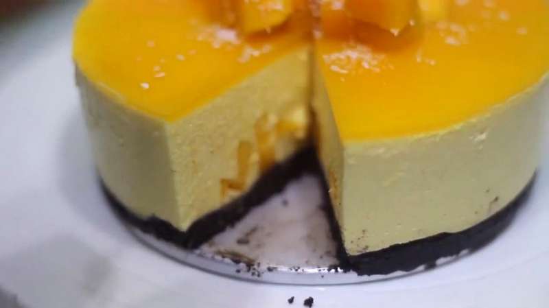 【烘焙教程】芒果慕斯蛋糕做法原来这么简单,口感细腻香浓,转需