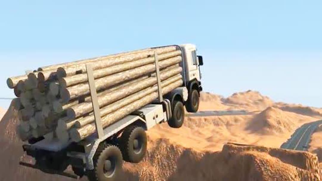 飞车大峡谷通过率还不错,就是司机被医院拉走了 超真实车祸模拟