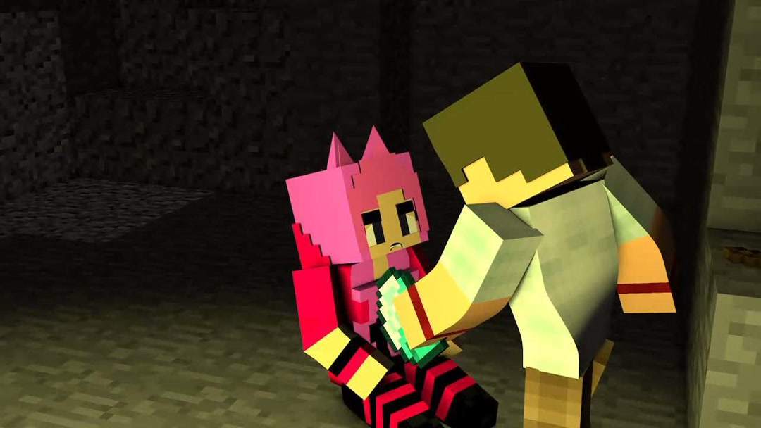 我的世界:为了钻石,老婆生气了c