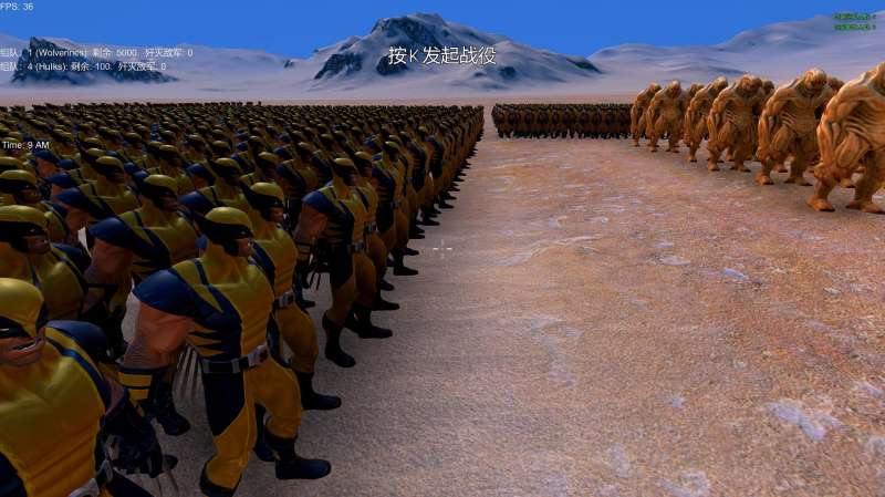 战争模拟器 金刚狼对上100个无名怪物