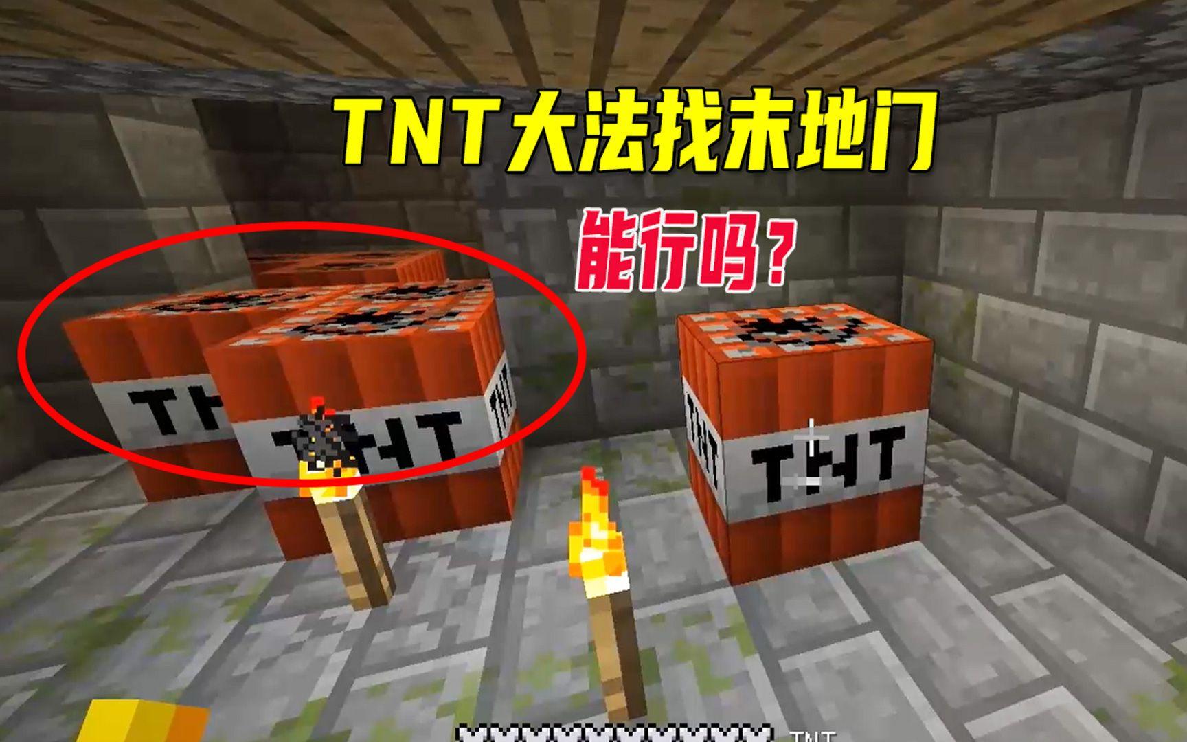 我的世界龙之生存08:找到地牢却没找到末地门,用上绝招TNT大法