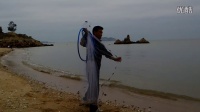 珠海海边用最新型的第四代手抛网撒网 300大海波式弹性环飞饼抛教学