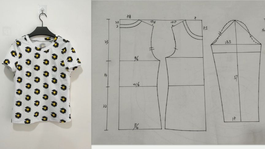 服装制作不在难,一件针织衫的诞生,从裁剪图到制作过程。