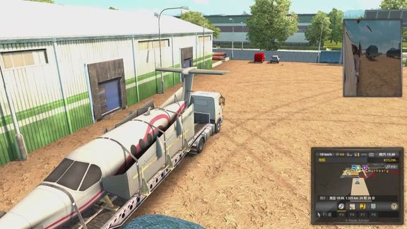 欧洲卡车模拟2:沃尔沃接到运送飞机的任务,土豪的玩具真正路上