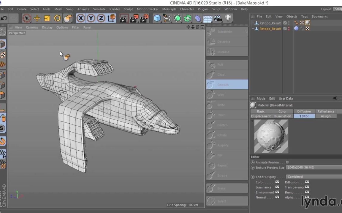 【老外教程 -C4D雕刻拓扑教程(雕刻必学) 】带你认识C4D雕刻世界-...