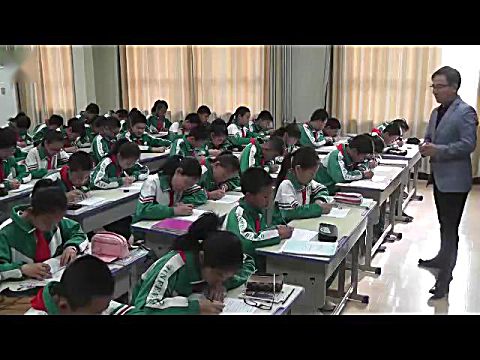 部编沪教课标版小学数学五年级下册《数轴》优质课视频,宁夏