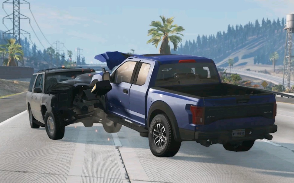 《整车测试》车祸模拟器 福特猛禽F150 2017款