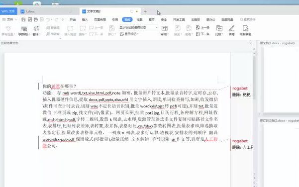 055-rogabetnote文本纠错和wps审阅