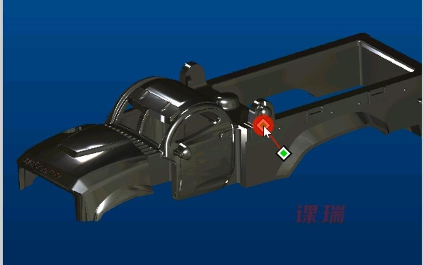 Creo建模教程之合金卡车大身逆向抄数造型