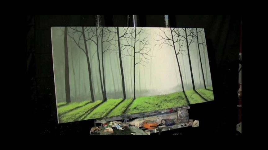 大神教你画晨曦中的森林,建议慢速跟画