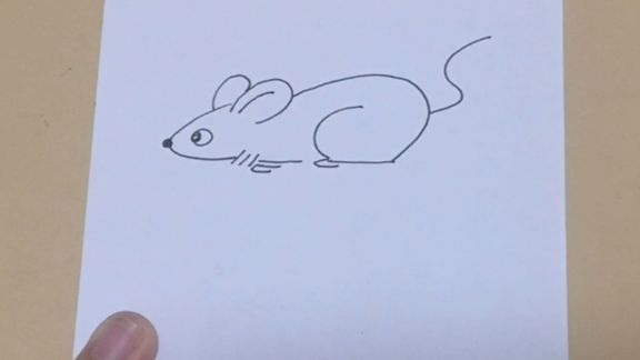 (简笔画)一只小老鼠