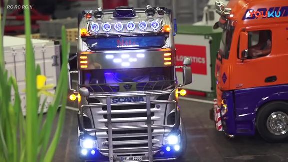 RC遥控斯堪尼亚卡车挖掘机