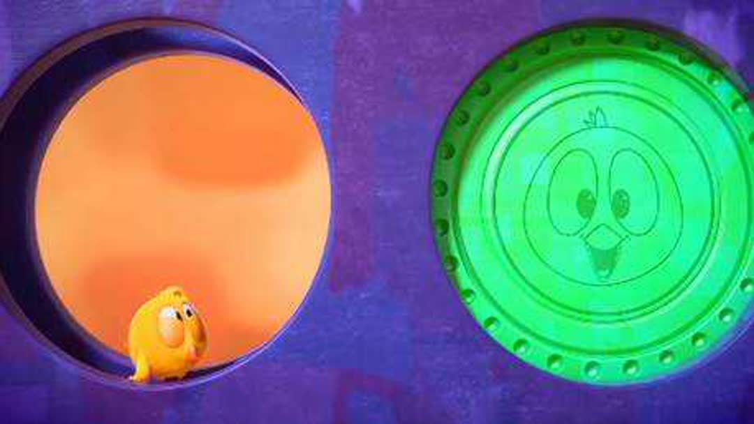 小鸡动画:小黄鸡总是找不到合适的洞口,最后又是压扁作为结局?