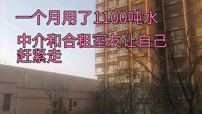 坐标郑州,房租没到期中介就撵人,一看竟然用了1100吨水!